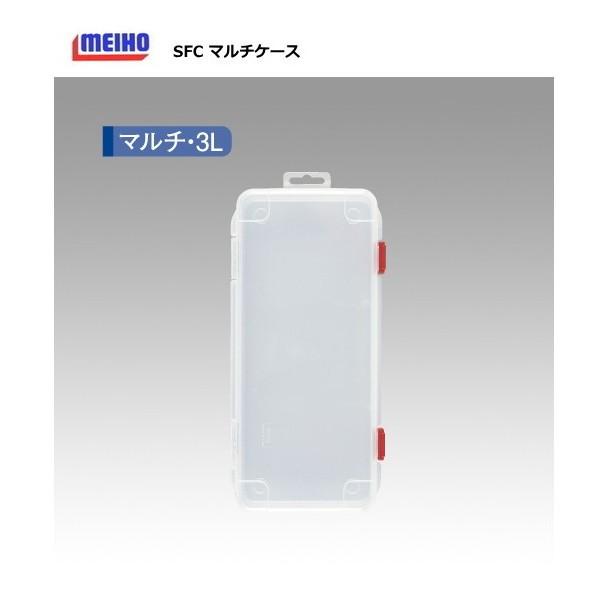 メイホウ SFC マルチケース 3L明邦のニューコンセプト、システムフィッシングコンポVS-8050やVS-3080、VS-3078党にシステム収納可能蓋と本体の連結部に笠を立てているため、連結部の破損を極力回避！！蓋の天面に若干の段差を設...