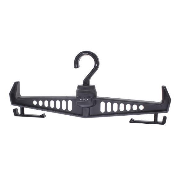 VISOA 釣り フィッシング レジャー アウトドア 車用 ロッドスタンド ロッドホルダー 竿立て 竿掛け パーツ マルチフック●フィッシングベストやウェーダー等を掛けるのに便利な、ずり落ち防止付きのガッチリとしたハンガー。●両端に小物等を...