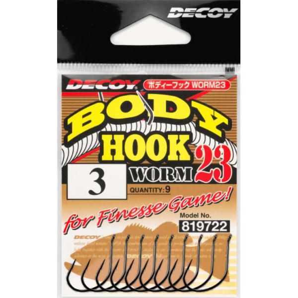 カツイチ DECOY Worm23 ブラックバス ルアー ワーム フックハイプレッシャーをフォローするスーパーフィネスフックのまれやすい、バレやすい、ワームのズレ、身切れが気になるetc…これらマスバリスタイルフックの泣きどころを１つ１つク...