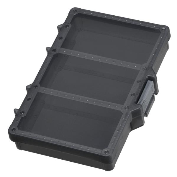 第一精工 DAIICHISEIKO ルアー ワーム 釣具 ケースワームがフタにくっつかないピラミッド加工。3〜18区画にできる仕切板付ワームケース。 ●内寸:138x84x19mm●外寸:146x103x25mm●素材:ポリプロピレン●仕切...