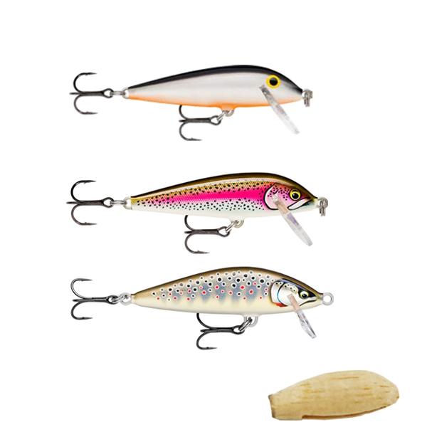 ラパラ 90イヤーズルアーキット R90CDMDNT カウントダウンミッドナチュラリスティックトラウトスペシャル (ブラックバスルアー)■セット内容：CD7-VINSSH+CD7-ART+CDE75-GDBT+CD1-balsa body≪...