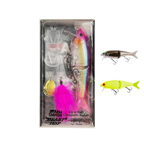 アブガルシア ビースト 145F (ブラックバスルアー)■自重：54g■付属品：2種類のリップx2個、テール3種類、持ち運び用ZIP Bag入りのオールインワンパッケージ！≪アブガルシア ブラックバスルアー≫
