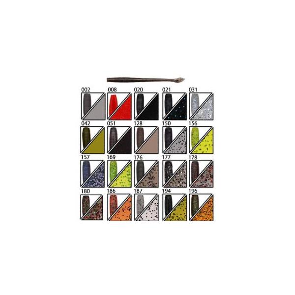 カットテールワーム 4インチ J7-10 その1■サイズ：4インチ■入数：10本《ゲーリーインターナショナル ワーム》●優れたストレートワームの条件である水平ポジションの確保、ナチュラルなダートアクション、そしてミノーライクなシルエット、そ...