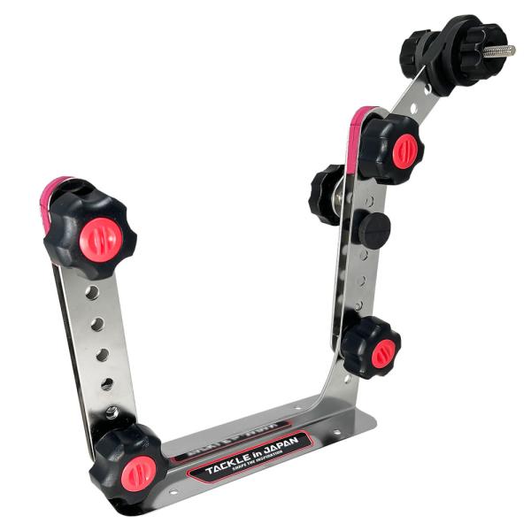 タックルインジャパン アユプロ ノットマスター2 Gタイプ (鮎釣り 用品)【寸法】収納時：70(縦)×225(横)×80(高さ)mm【素材】ベース・アーム：ステンレスネジ・ホールドスペーサー：鉄ホールドラバー：合成ゴムノブナット：ASA樹...