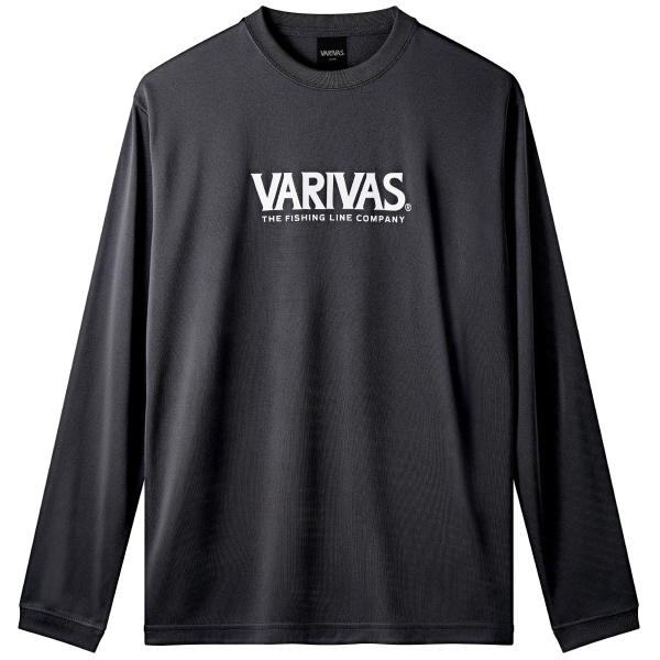 バリバス VARIVAS ドライロングTシャツ ブラック VAT-51 (フィッシングシャツ)■素材：ポリエステル100%≪バリバス フィッシングシャツ≫