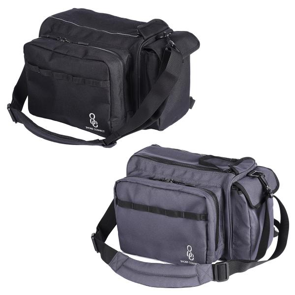 リバレイ SC エギングショルダーバッグ 10020 (フィッシングバッグ)■商品サイズ：(cm)本体サイズ：H22cm×W30cm×D16cmフロントポケットサイズ：H20cm×W26cm×D9cm サイドポケットサイズ：H20cm×W1...