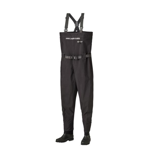 リバレイ RBB サーフウェーダー ブラック 7618 (ウェーダー 釣り)■素材本体・・・320デニールナイロン（リップストップ）裏メッシュ・・・ポリエステル100％ブーツ部・・・PVCソール≪リバレイ ウェーダー 釣り≫