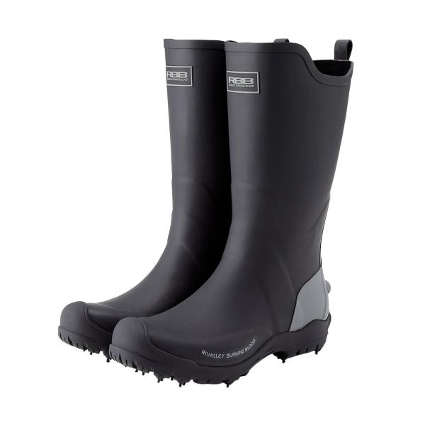 リバレイ RBB ロックグリップブーツ ブラック×グレー #7797 (スパイクブーツ 釣り)■本体素材：ラバー■ソール素材：ラバー+ステンレスピン■サイズ(cm)(対応サイズ)：M(25.5)・L(26.5)・XL(27.5)・2XL(2...