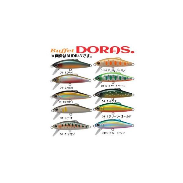 バフェット ドラス ドライブディープ BUDR43■サイズ：43mm■ウエイト：5.6g■レンジ：シンキング■フック：#16■リング：#1≪タックルハウス トラウトルアー≫
