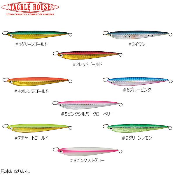 タックルハウス タイジグ スリム 40g TJS60 (メタルジグ ジギング)■Model：TJS40■Type：Jig■Length：73mm■Weight：40g≪タックルハウス メタルジグ ジギング≫