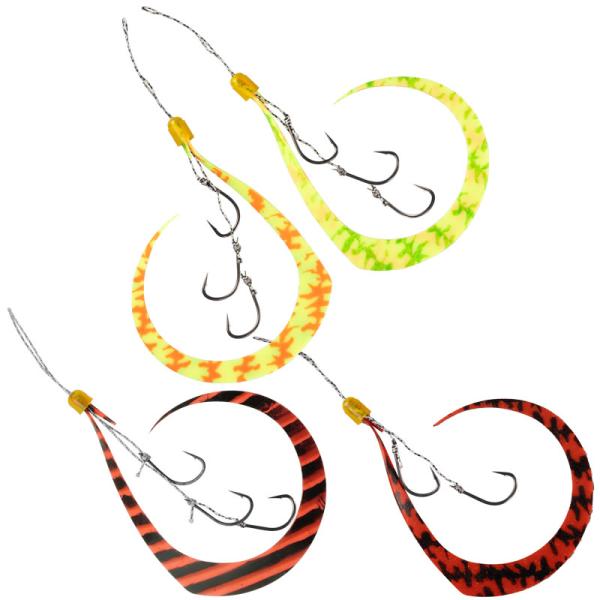 ジャッカル ビンビンフック無双ネクタイフックS3本針 (ルアーフック シングル)■Hooksize：#8■Quantity：2※内容量・パッケージ等の仕様は、予告なく変更になります。悪しからずご了承下さい。≪ジャッカル ルアーフック シングル≫