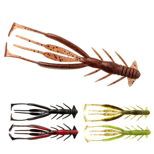 ジャッカル ブリーカー ジミーシュリンプ 3.8in (ソルトワーム 海釣り)■入り数：6匹※内容量・パッケージ等の仕様は、予告なく変更になります。悪しからずご了承下さい。≪ジャッカル ソルトワーム 海釣り≫