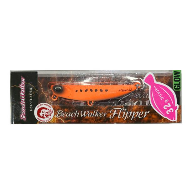 デュオ ビーチウォーカー フリッパー 32g 谷山オリジナルカラー マットオレンジイワシGB (メタルジグ ジギング)■Length：70mm■Weight：32g■Range：Free■Hook：フロント：#7リア：#6■Ring：ライン...