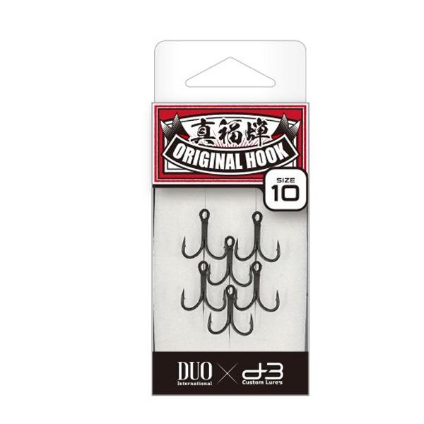デュオ DUO×D3 真福蝉純正トレブルフック #10 FK-TR (トリプルフック トレブルフック)■入り数：6※内容量・パッケージ等の仕様は、予告なく変更になります。悪しからずご了承下さい。≪デュオ トリプルフック トレブルフック≫