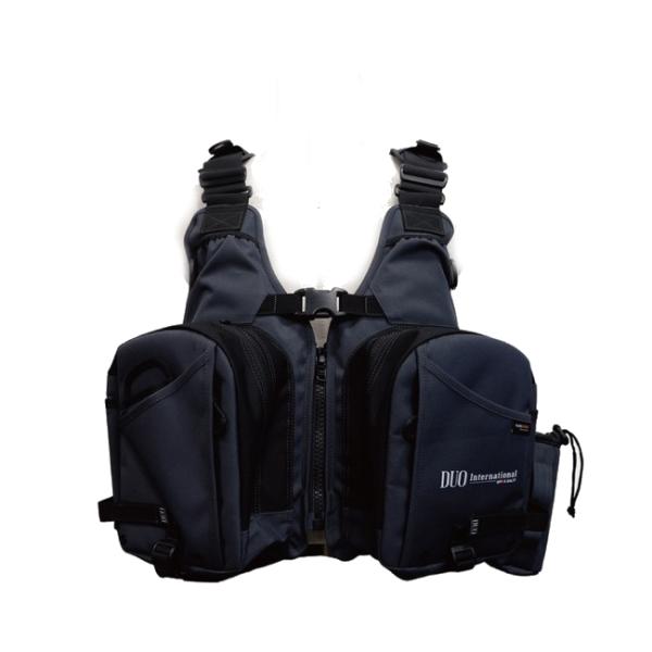デュオ プロスペックベスト グレー (ライフジャケット 大人用 フローティングベスト 釣り)■浮力／7.5kg24H■素材／ポリエステル100%（CORDURA）≪デュオ ライフジャケット 大人用 フローティングベスト 釣り≫