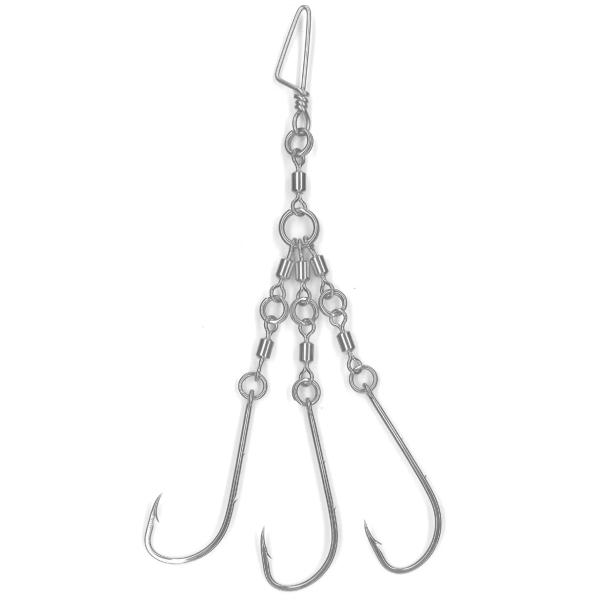 はりよし トラフグ仕掛 三徳針 極 白 #5/0 (大物 バラ針 釣鉤)※内容量は、予告なく変更になります。また、新旧入数が混在しての販売となる場合もあります。≪はりよし 大物 バラ針 釣鉤≫