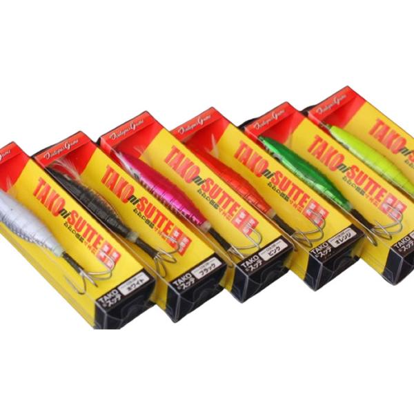 マルシン漁具 TAKOにスッテ (タコ釣り タコ掛け タコエギ)■本体重量：10g≪マルシン漁具 タコ釣り タコ掛け タコエギ≫