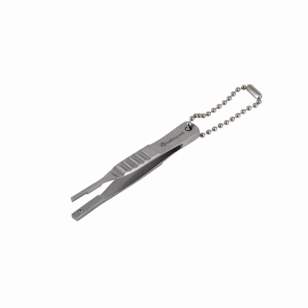 ベルモント ガン玉オープナー MP-160 (釣り道具 ピンセット)■材質：ステンレス■サイズ：約70×10mm■重量：約15g■ガン玉対応サイズ：8号〜6B≪ベルモント 釣り道具 ピンセット≫