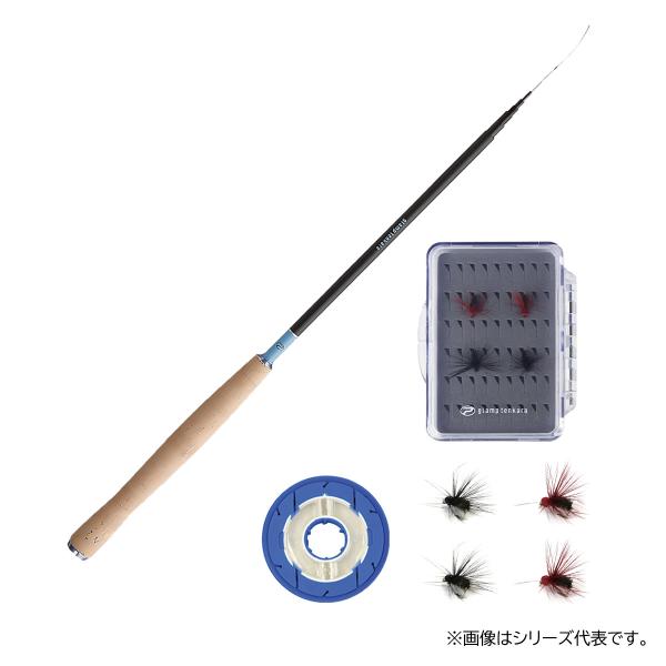 プロックス PROX グランテンカラセットSE GLTKSS24 (釣り竿 万能竿 ロッドセット)■規格：240■標準全長(m)：2.4■仕舞寸法(cm)：49.5■継数(本)：6■標準自重(g)：55■先径(mm)：0.8■元径(mm)：...