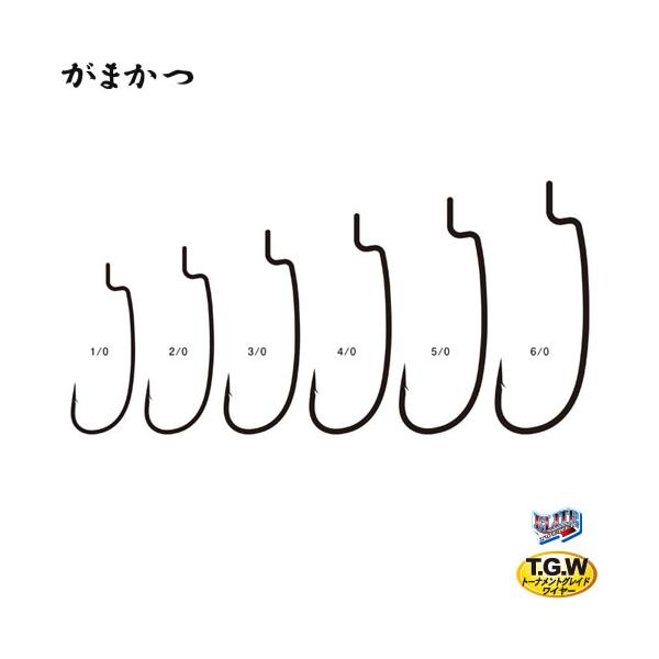 がまかつ エリートツアラーワーム 34R (ワームフック)■1／0〜6／0 NSB 1／0〜2／0（6本入）3／0（5本入）4／0〜5／0（4本入）6／0（3本入）≪がまかつ ワームフック≫