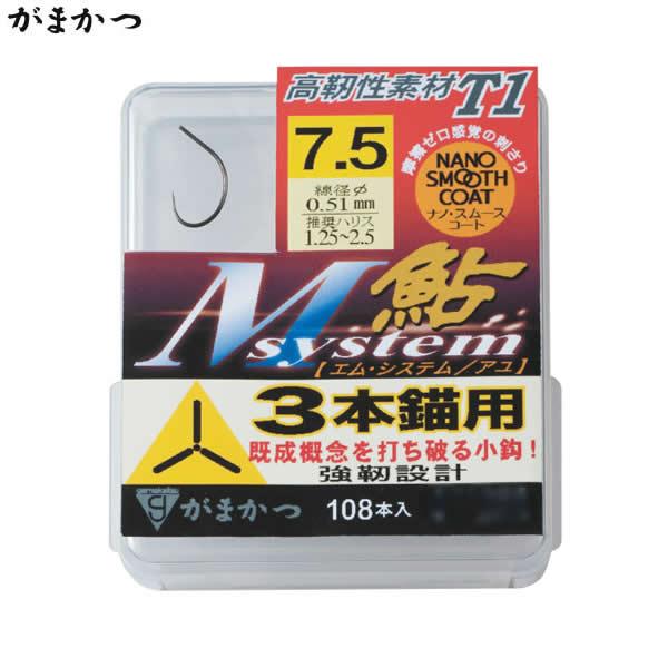 がまかつ ザ ボックス T1 Mシステム鮎3本錨用 68551 (鮎イカリ仕掛)■ナノスムースコート タイトウェッジ　5〜7.5号（108本入）≪がまかつ 鮎イカリ仕掛≫