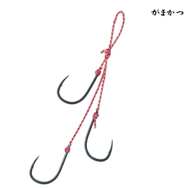 がまかつ 糸付 サーベルポイント3本鈎 S〜L F-131 (アシストフック タイラバ交換パーツ)■サイズ：S、M、L■入数：2組入■使用鈎：サーベルポイント(ナノスムースコート)≪がまかつ アシストフック タイラバ交換パーツ≫