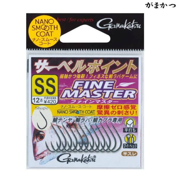 がまかつ サーベルポイントファインマスター NSC 3S〜M 68624 (シングルフック タイラバフック)■入り数：12本入≪がまかつ シングルフック タイラバフック≫