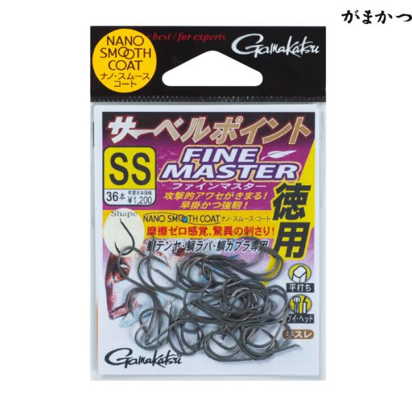 がまかつ 徳用 サーベルポイントファインマスター NSC 3S〜M 68625 (シングルフック タイラバフック)■入り数：36本入≪がまかつ シングルフック タイラバフック≫