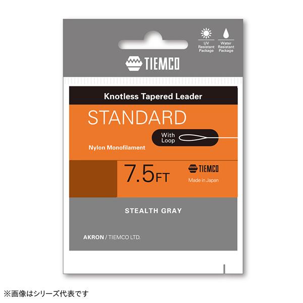 ティムコ TIEMCO リーダースタンダード ループツキ 7.5ft (フライフィッシング)■素材：ナイロン■カラー:ステルスグレー≪ティムコ TIEMCO フライフィッシング≫