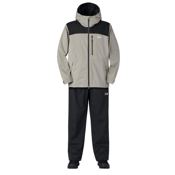 ダイワ レインマックスレインスーツ グレージュ 2XL DR-3625 (レインウェア レインスーツ 上下セット)■素材ジャケット表生地：ポリエステル100％裏生地：ポリエステル100％パンツ表生地：ポリエステル100％裏生地：ポリエステル...