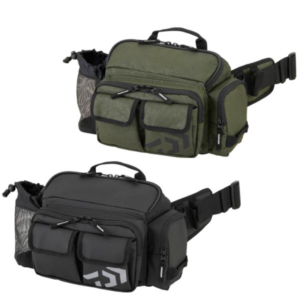 ダイワ ヒップバッグLT(D) (フィッシングポーチ 収納)■本体外寸(縦×横×高)(cm)：約14×30×19■素材：POLYESTER、PVC■発売年：2025年春≪ダイワ フィッシングウェストポーチ・ヒップポーチ≫