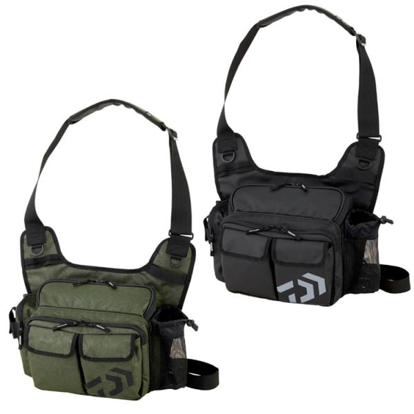 ダイワ サイドフィットバッグ(D) (フィッシングバッグ)■本体外寸(縦×横×高)(cm)：約14×34×25■素材：POLYESTER、PVC■発売年：2025年新色≪ダイワ フィッシングバッグ≫