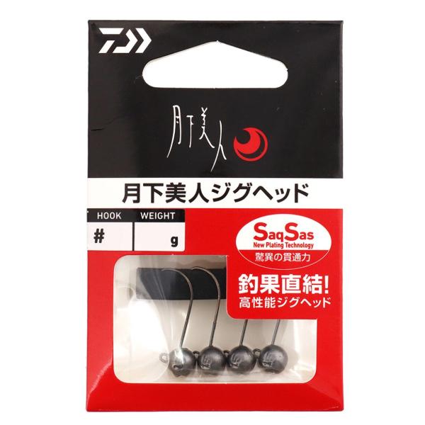 ダイワ 月下美人ジグヘッドSS (ジグヘッド)■入り数：4※内容量・パッケージ等の仕様は、予告なく変更になります。悪しからずご了承下さい。≪ダイワ ジグヘッド≫