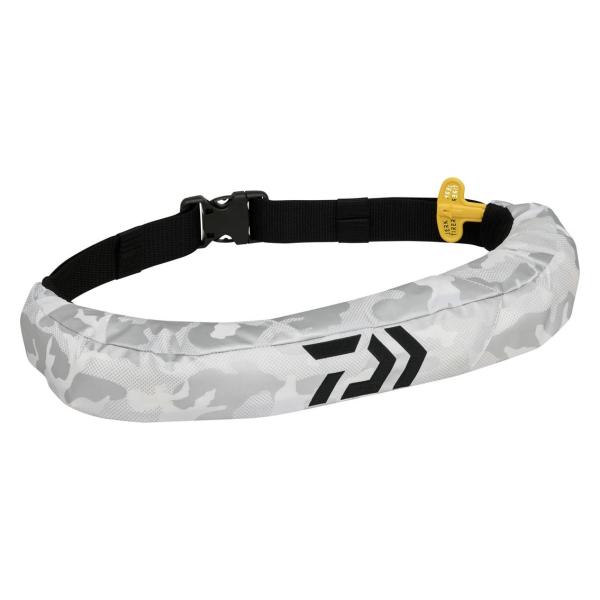 ダイワ インフレータブルライフジャケット （ウエストタイプ自動・手動膨脹式） F ホワイトシルバー DF-2724 (自動膨張 ライフジャケット 桜マーク 国土交通省認定)■ハルキロバート社カット装置搭載：16HR-6F充気装置■重量：約0...