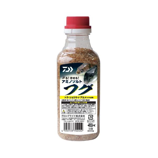 ダイワ アミノソルトフグ (集魚剤 フィッシュフォーミュラー)■標準重量(g)：約270g※内容量・パッケージ等の仕様は、予告なく変更になります。悪しからずご了承下さい。≪ダイワ 集魚剤 フィッシュフォーミュラー≫