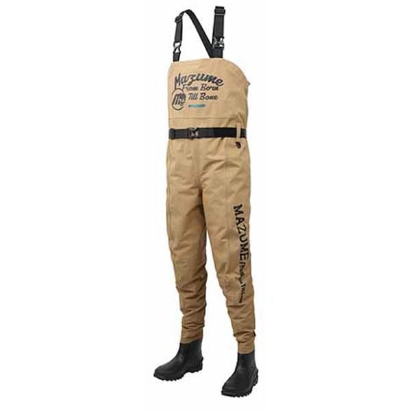 オレンジブルー mazume ゲームウェイダーVer.2サーフマニア タン MZBF-651 (ウェーダー 釣り)■サイズスペック（単位：cm）実寸M：足サイズ25.5、履き口周り102、ヒップ110、太腿62、ふくらはぎ42、総丈143、...