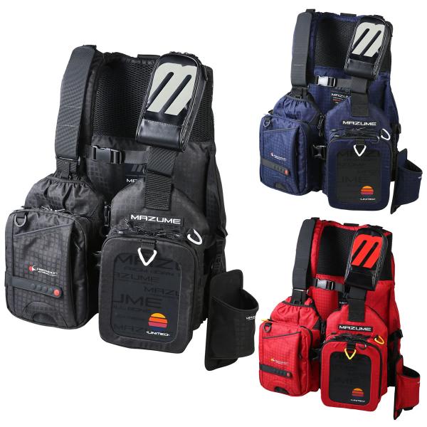 mazume(マズメ) mzレッドムーンライフジャケット9 F MZLJ-827 (ライフジャケット 大人用 フローティングベスト 釣り)≪mazume(マズメ) ライフジャケット 大人用 フローティングベスト 釣り≫