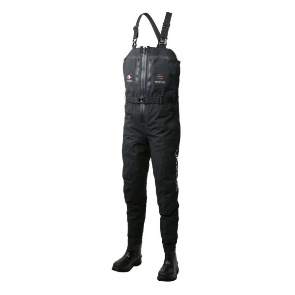 mazume(マズメ) mzフルオープンブーツフットウェーダー ブラック MZBF-916 (透湿防水ウェーダー ウエーダー 釣り)■発売年：2026年春≪mazume(マズメ) 透湿防水ウェーダー ウエーダー 釣り≫