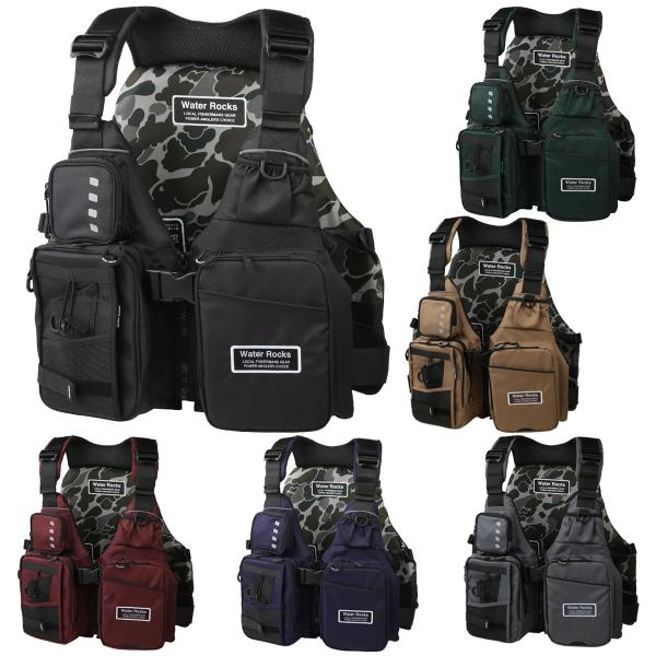 ウォーターロックス WRショートライフベスト F WRLV-3156 (ライフジャケット 大人用 フローティングベスト 釣り)■材質：ポリエステル■サイズ：フリーサイズ≪ウォーターロックス ライフジャケット 大人用 フローティングベスト 釣り≫