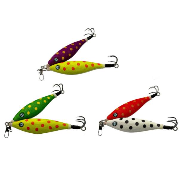 ハピソン ハピタコスッテ 3本針 YT-103 (タコ釣り タコ掛け タコエギ)※内容量・パッケージ等の仕様は、予告なく変更になります。悪しからずご了承下さい。≪ハピソン タコ釣り タコ掛け タコエギ≫