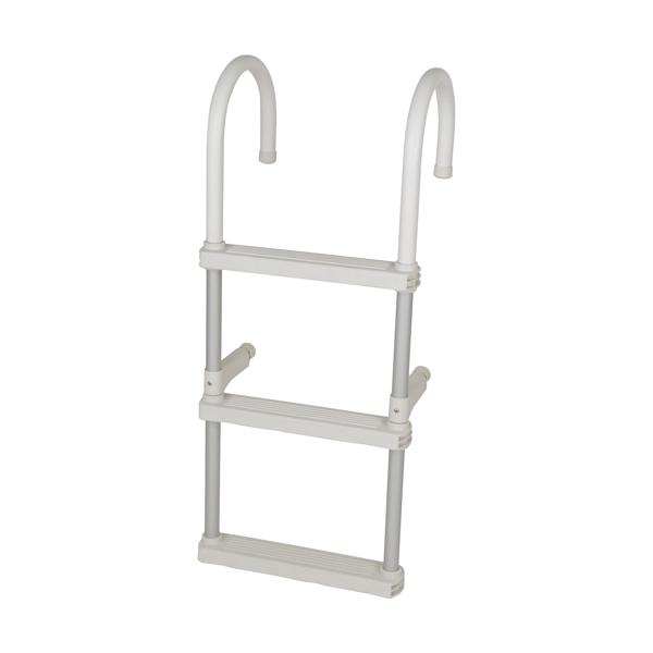 BMO JAPAN アルミラダーステップ３段 MA011 (ボート備品)■サイズ：L850×W355ｍｍ■フック幅：200ｍｍ■折り畳み幅：80ｍｍ■L2サイズ：460ｍｍ≪BMO JAPAN  ボート備品≫