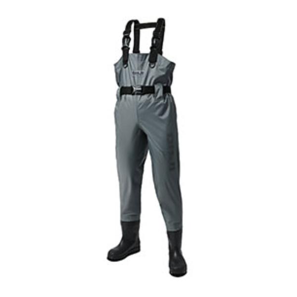 エクセル ジュニアチェストハイウェーダー70D(フェルト) グレー OH-005F (ウェーダー ウエーダー 釣り)■素材：ナイロン70デニール■ソール：カッティングフェルト■発売年2024年春≪エクセル ウェーダー ウエーダー 釣り≫