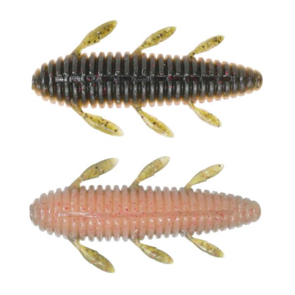 イッセイ 一誠 沈み蟲 2.2in #80 グリパン／サーモン (ブラックバスワーム)■入数：7※内容量・パッケージ等の仕様は、予告なく変更になります。悪しからずご了承下さい。≪イッセイ 一誠 ブラックバスワーム≫