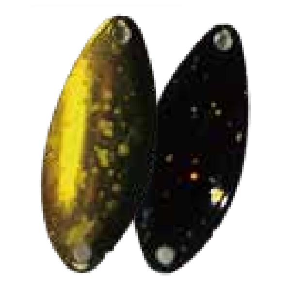 コール KHOR フレア 0.9g #LC02  黒金 (スプーン トラウトルアー FREA)■サイズ：全長21mm、全幅8.8mm■搭載予定フック：VANFOOKSW21-F＃7■装着リング：0.9g(FIELDHUNTER#0）≪コール...