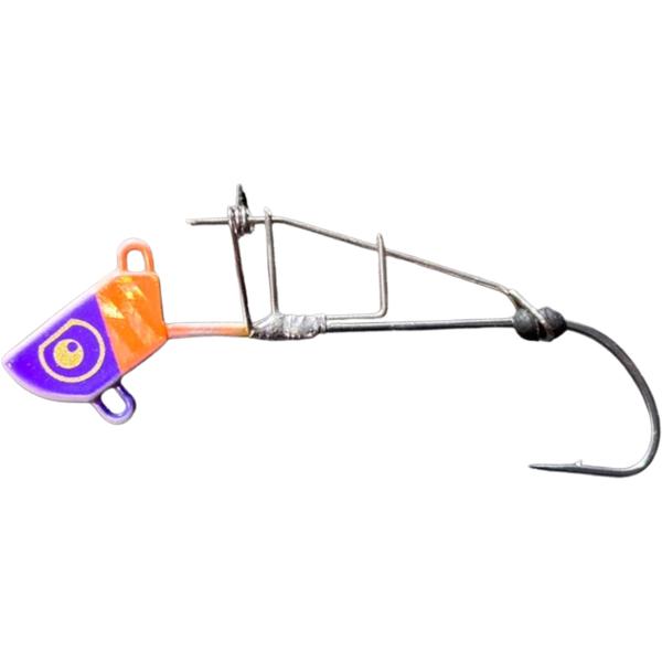 三宅商店 タッチポン陸 M #G13 魚矢オリジナルカラー／極上オレパプブルーグロー TPRM (タチウオテンヤ)■サイズ：M(20g)≪三宅商店 タチウオテンヤ≫