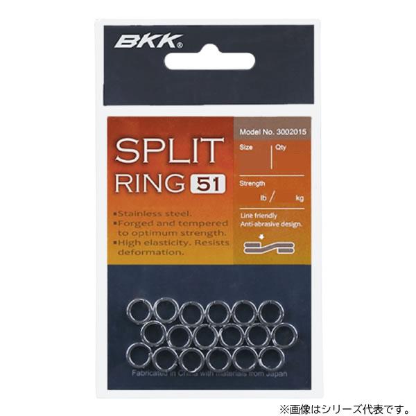 BKK スプリットリング51 #1 (スプリッドリング)■Size：1■Strength(kg)：14■入数：20※内容量は、予告なく変更になることがあります。■Color：Stainless≪BKK スプリッドリング≫