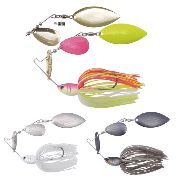 ボトムアップ ビーブル TW 3/8oz （スピナーベイト）■Weight：3/8oz.■Type：Spinner Baits■Blade Type：TW(タンデムウィロー)≪ボトムアップ スピナーベイト≫