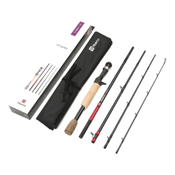 フエルコ Huerco フィッシングロッド FF600-5C (釣り 竿 ロッド コンパクトロッド)■長さ：6ft00inch■仕舞寸法：435mm■継ぎ数：5pcs■自重：約130g■テーパー：Slow■ライン：Max16lb■キャストウ...