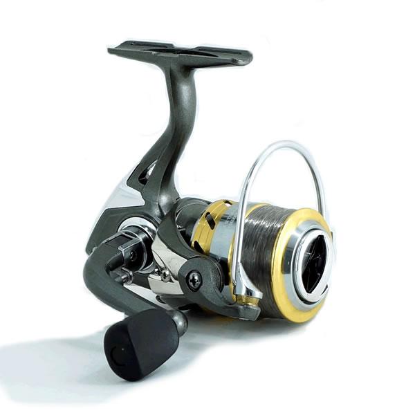 F-STEP オリバースピン 4000 5号130m付 (スピニングリール 糸付)■ギアー比：5.2：1■2+1ボールベアリング■アルミスプール/ワンタッチハンドル■ナイロンライン5号-約130m付≪F-STEP スピニングリール 糸付≫