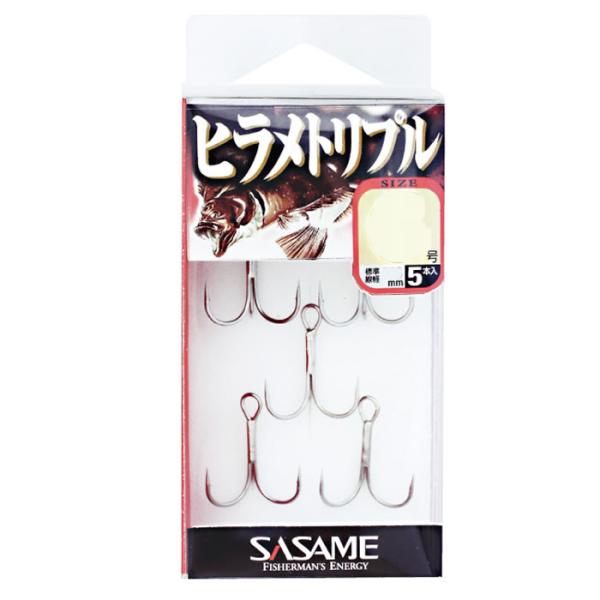 ささめ針ヒラメトリプルケイムラTEN2K(海水バラ針)■カラー：ケイムラ■入数：5本≪ささめ針海水バラ針≫※内容量・パッケージ等の仕様は、予告なく変更になります。悪しからずご了承下さい。